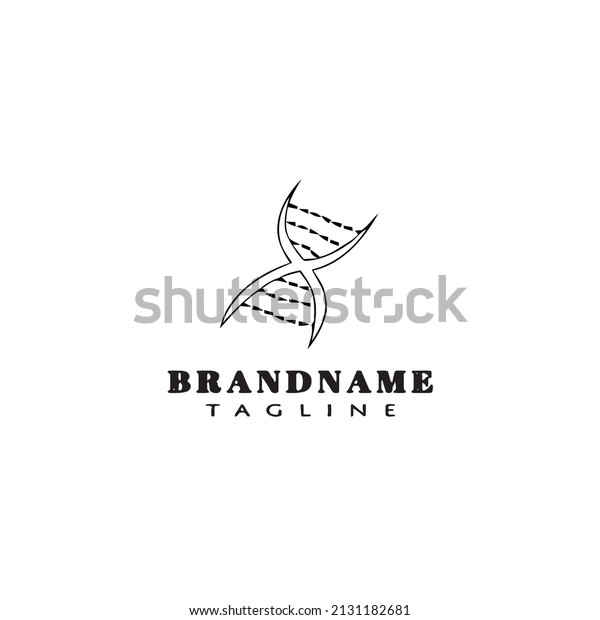 Double Helix Logo Cartoon Template Icon: เวกเตอร์สต็อก (ปลอดค่า ...