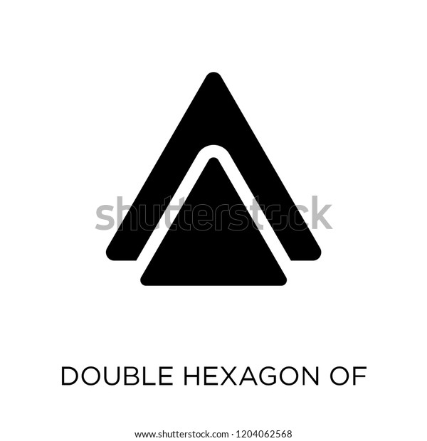 Double Hexagon Small Triangles Icon Double Stock Vector (Royalty Free ...