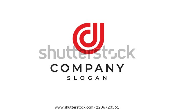 Double Letter D Logo Dd Logo Stock Vector (Royalty Free) 2206723561 ...