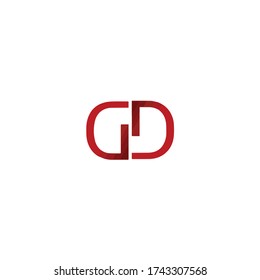 Double Letter D Logo Design Stock Vector (Royalty Free) 1743307568 ...