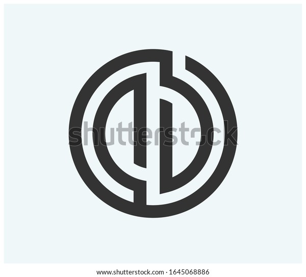Double Letter D Logo Design Illustration Stock Vector (Royalty Free ...