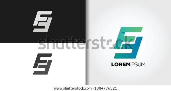 Double Letter F Logo Set Idea Stock Vector (Royalty Free) 1884776521 ...