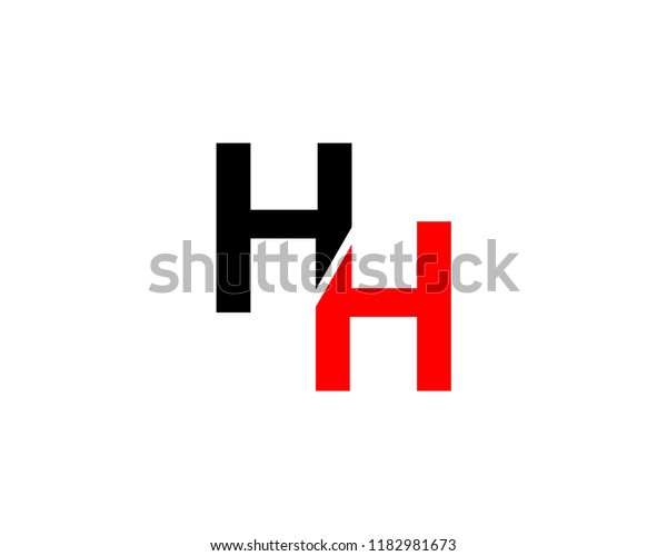 Double Letter H Vector Logo Stock Vector (Royalty Free) 1182981673 ...