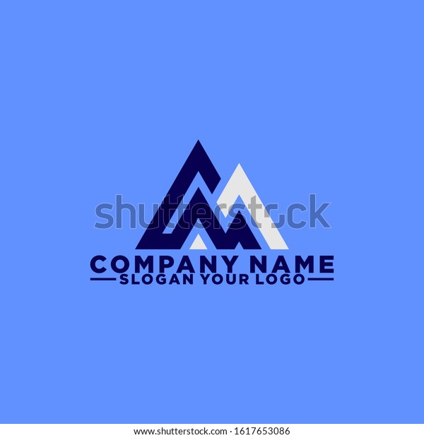 Double M Logo That Resembles Mountain Stock Vector (Royalty Free ...