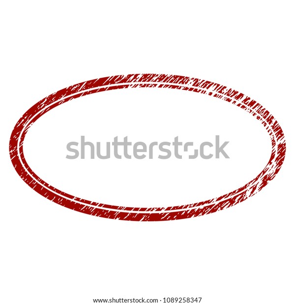 Double Oval Frame Distress Textured Template Stock Vector (Royalty Free ...