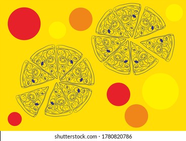14,221 Pizza Line Art Images, Stock Photos & Vectors | Shutterstock