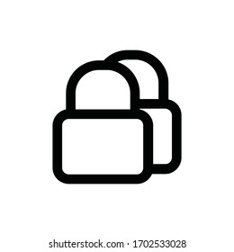 Double Protection Icon Vector Illustration Stock Vector (Royalty Free ...