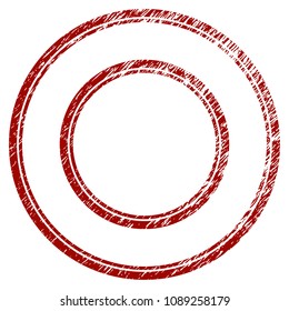 Double Circle Frame Grunge Textured Template Stock Vector (Royalty Free ...
