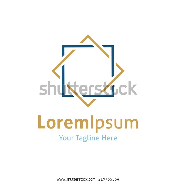 Double Squares Symbol Sign Elegant Vector Stock Vector (Royalty Free ...