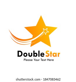 Double Star Logo Template Illustration Stock Vector (Royalty Free ...