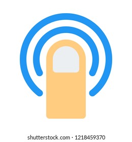 Double Tap Gesture: vector de stock (libre de regalías) 1218459370 ...