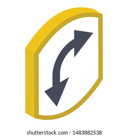 Double Way Road Vector Design Stock Vector (Royalty Free) 1483882538 ...