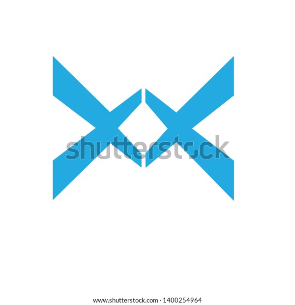 Double X Logo Letter Vector Illustrator Stock Vector (Royalty Free ...