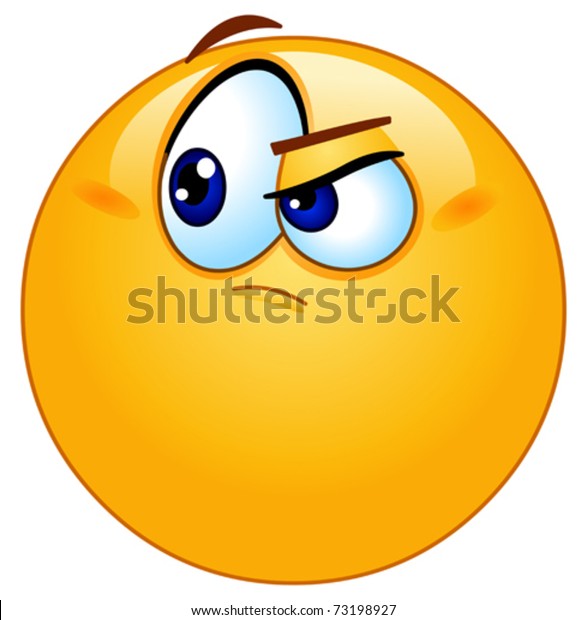 Doubtful Emoticon: immagine vettoriale stock (royalty free) 73198927 ...