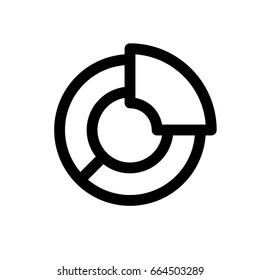 Half Doughnut Chart Stock Vector (Royalty Free) 1205268358