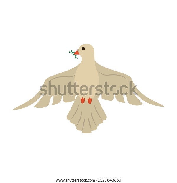 Dove Cartoon Symbol Stock Vector (Royalty Free) 1127843660 | Shutterstock