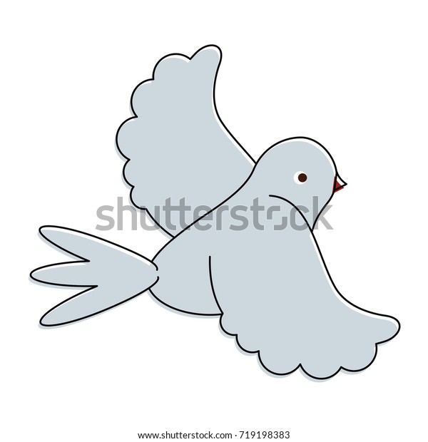 Dove Flying Icon Image Stock Vector (Royalty Free) 719198383 | Shutterstock