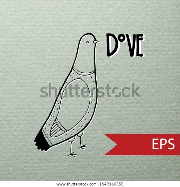 Dove Lines Graphic Bumped Background Stock Vector (Royalty Free ...