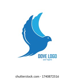 Dove Logo Template Vector Illustration Stock Vector (Royalty Free ...