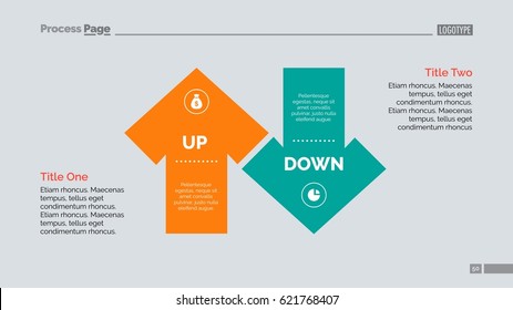 Down Arrow Diagram Slide Template Stock Vector (Royalty Free) 519799282 ...