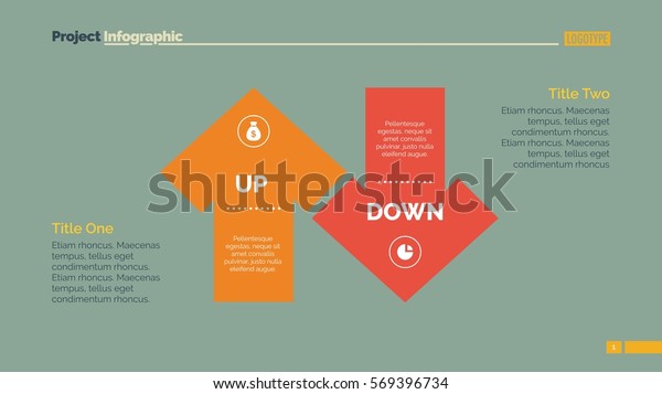 Down Arrow Diagram Slide Template Stock Vector (Royalty Free) 569396734 ...