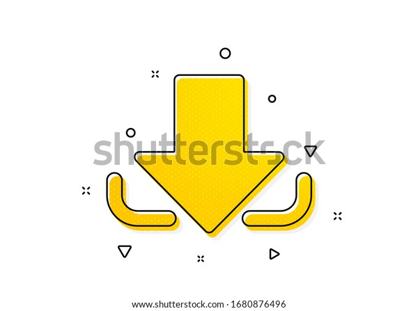 Down Arrowhead Symbol Download Arrow Icon Stock Vector (Royalty Free ...
