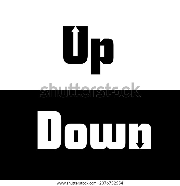 Down Logo Icon Design Editing Stock Vector (Royalty Free) 2076752554 ...