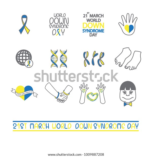 Down Syndrome Day Icon Set Stock Vector (Royalty Free) 1009887208 ...