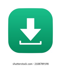Download App Icon Save Button Download Stock Vector (Royalty Free ...