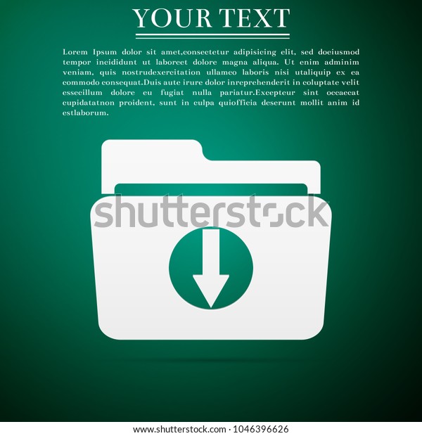 Download Arrow Folder Icon Isolated On Stock Vector (Royalty Free ...