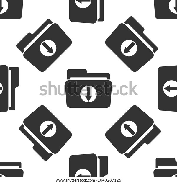 Download Arrow Folder Icon Seamless Pattern Stock Vector (Royalty Free ...