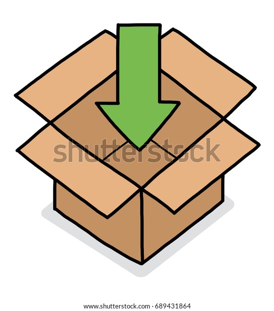 Download Box Cartoon Vector Illustration Hand Stock Vector (Royalty ...