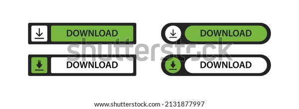 Download Button Green Color Web Vector Stock Vector (Royalty Free ...