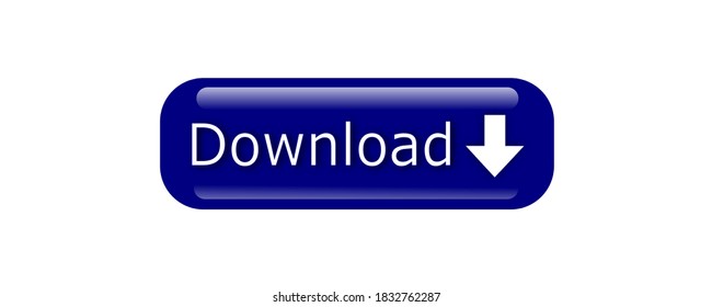 Download Button Vector Illustration Glossy Blue Stock Vector (Royalty ...