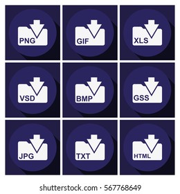 Download File Sign Stock Vector (Royalty Free) 567768649 | Shutterstock