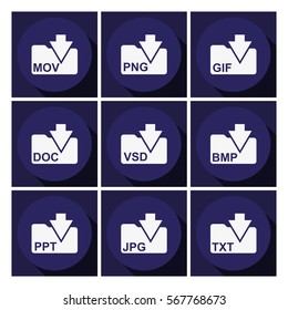 Download File Sign Stock Vector (Royalty Free) 567768673 | Shutterstock