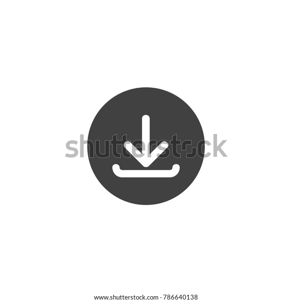 Download Icon Button Circle Concept Stock Vector (Royalty Free ...