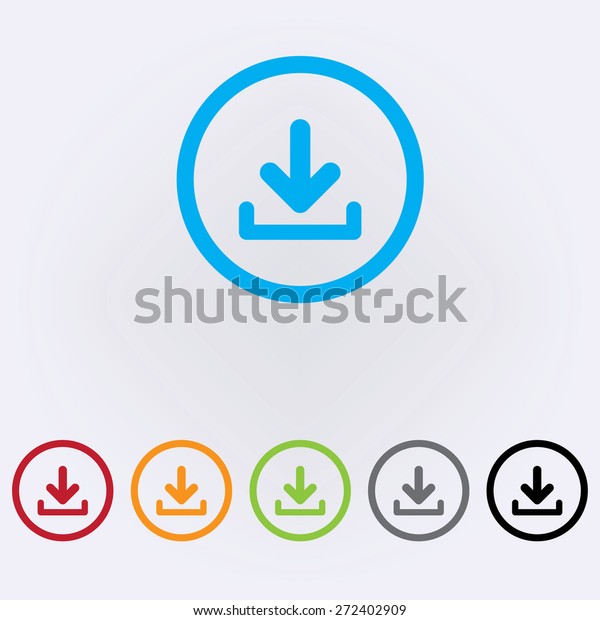 Download Icon Color Vector Illustration Stock Vector (Royalty Free ...