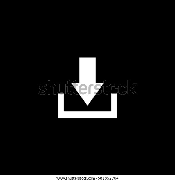 Download Icon On Transparent Background Stock Vector (Royalty Free ...