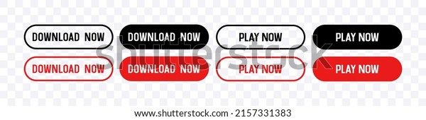 Download Now Play Now Buttons Set Stock Vector (Royalty Free ...