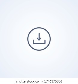Download Vector Best Gray Line Icon Stock Vector (Royalty Free ...