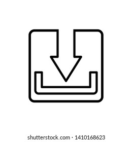 Download Vector Icon Install Symbol Modern Stock Vector (Royalty Free ...