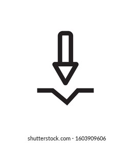 Download Vector Icon Install Symbol Modern Stock Vector (Royalty Free ...