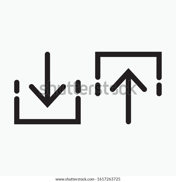 Download Vector Icon Install Symbol Modern Stock Vector (Royalty Free ...