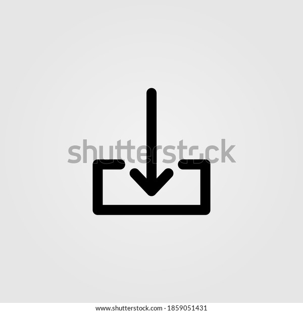 Download Vector Icon Install Symbol Modern Stock Vector (Royalty Free ...