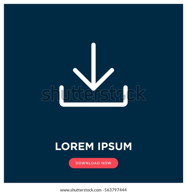 Download Vector Icon Install Symbol Modern Stock Vector (Royalty Free ...