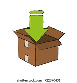 Downloading Box Stock Vector (Royalty Free) 722870431 | Shutterstock