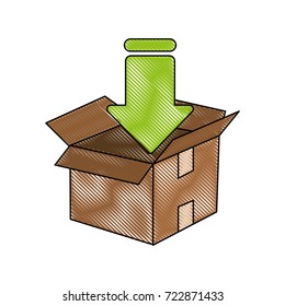 Downloading Box Stock Vector (Royalty Free) 722871433 | Shutterstock