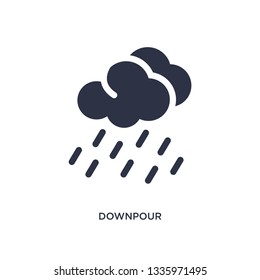 Downpour Isolated Icon Simple Element Illustration Stock Vector ...