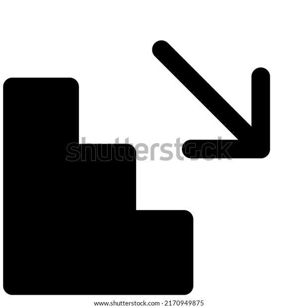 Dirección inferior con un diseño de: vector de stock (libre de regalías ...